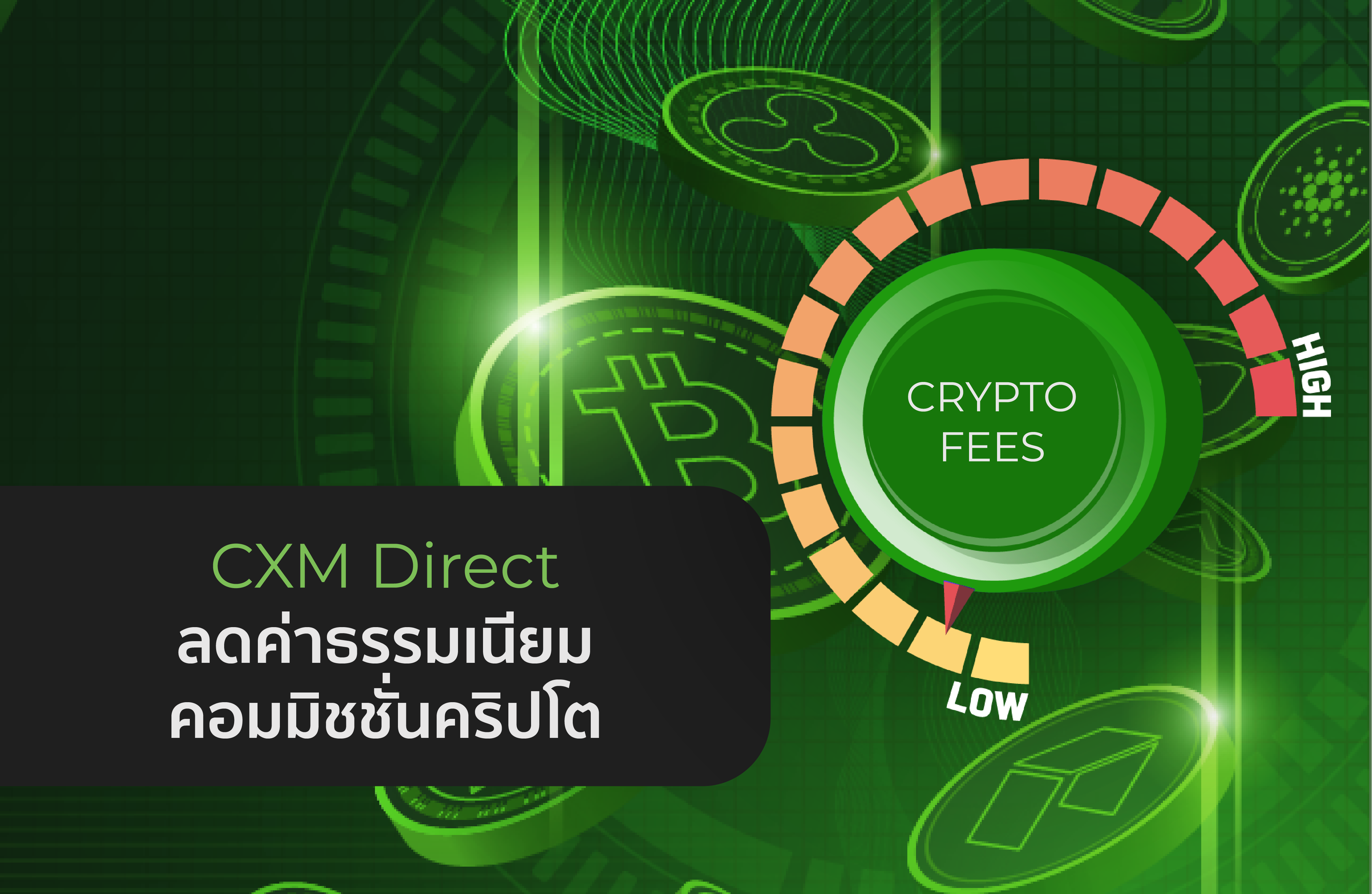 CXM - CXM Direct ลดค่าธรรมเนียมคอมมิชชันคริปโต